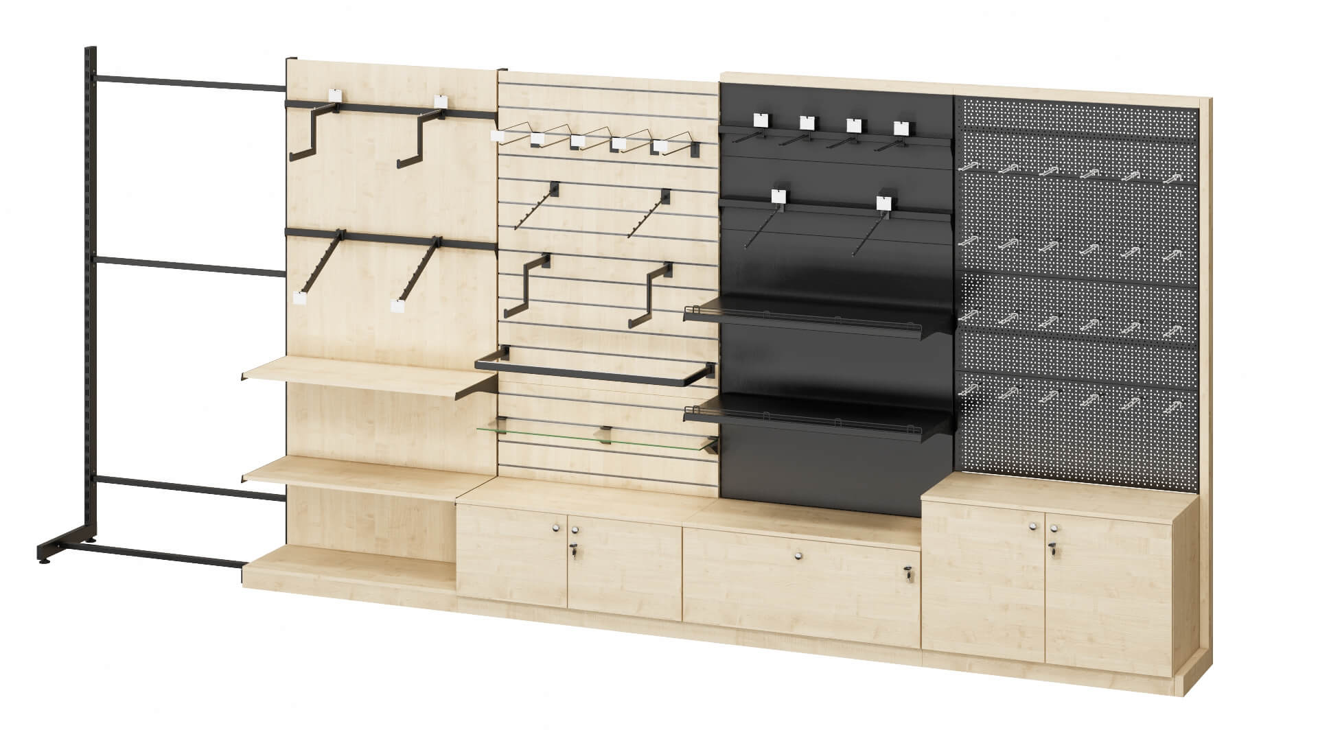 Ladenbau Regalsysteme => moderne Ladeneinrichtung